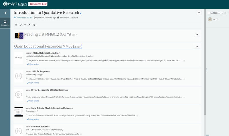 The Resource List: Easy Access to Textbooks, Course Readings and More ...